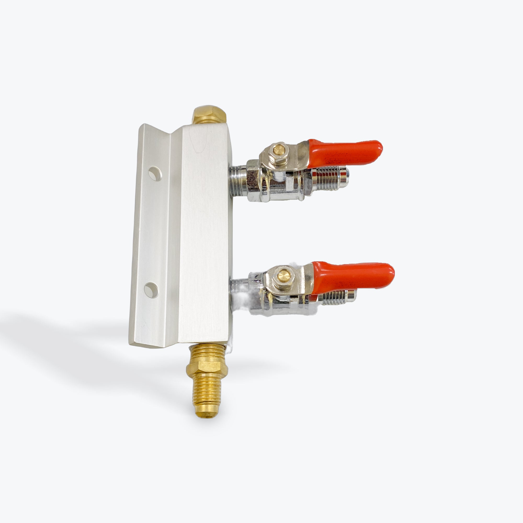 2 Way Gas Manifold Splitter with Check Valves | 1/4" MFL | Duotight ...